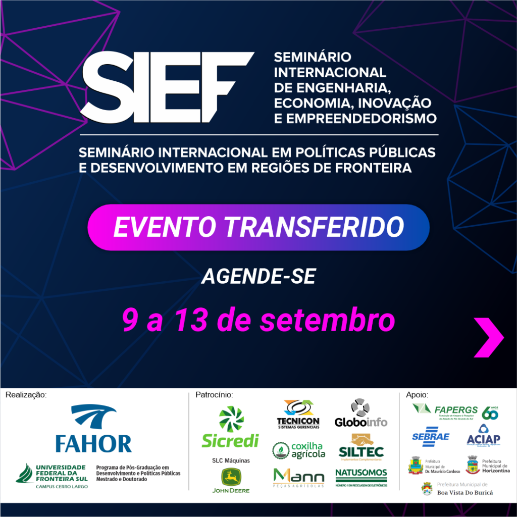 SIEF 2024: Evento é transferido para 9 a 13 de setembro - Horizonte ...